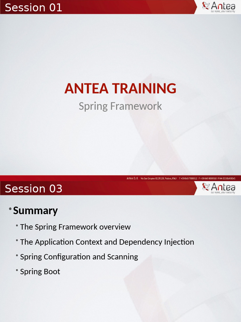 Session 03 Spring Framework | PDF | Spring Framework | Software Design