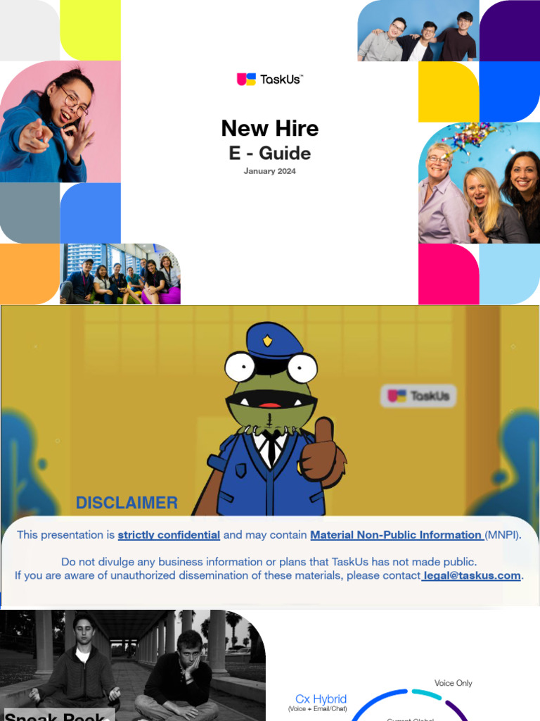 Welcome To TaskUs - New Hire Guidebook | PDF | Business