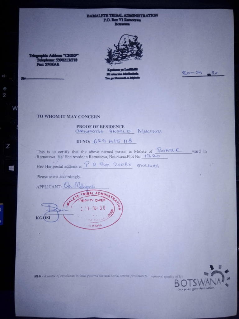 Proof of Address Sample | PDF