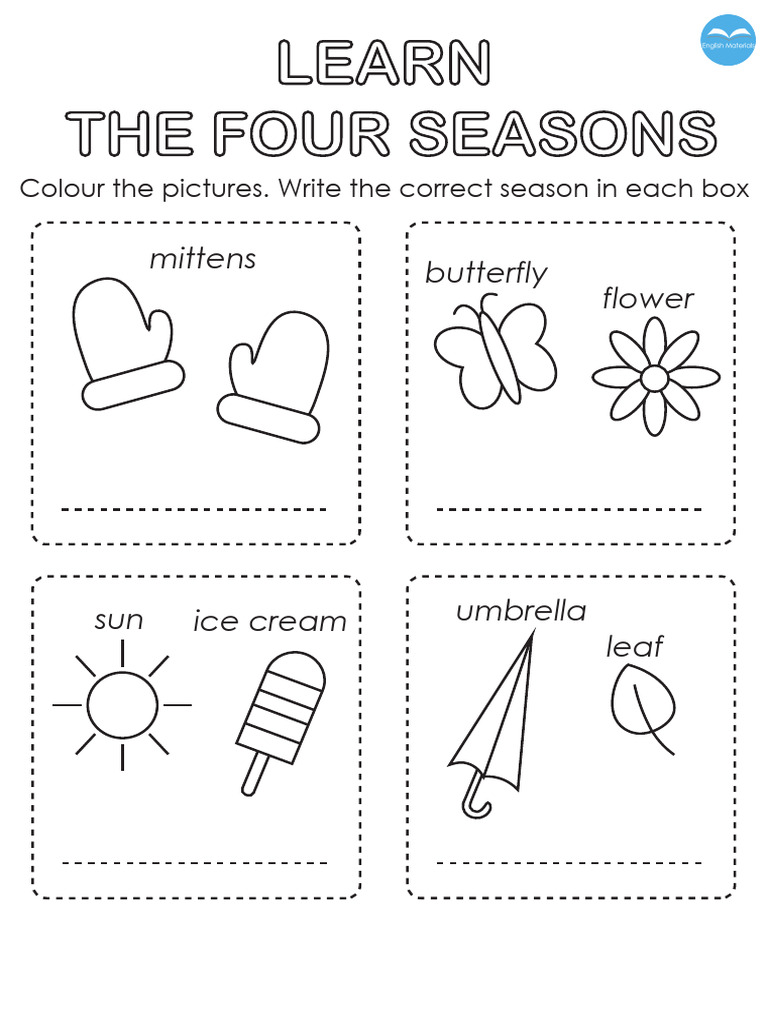 Learn The Four Seasons Englishmat | PDF