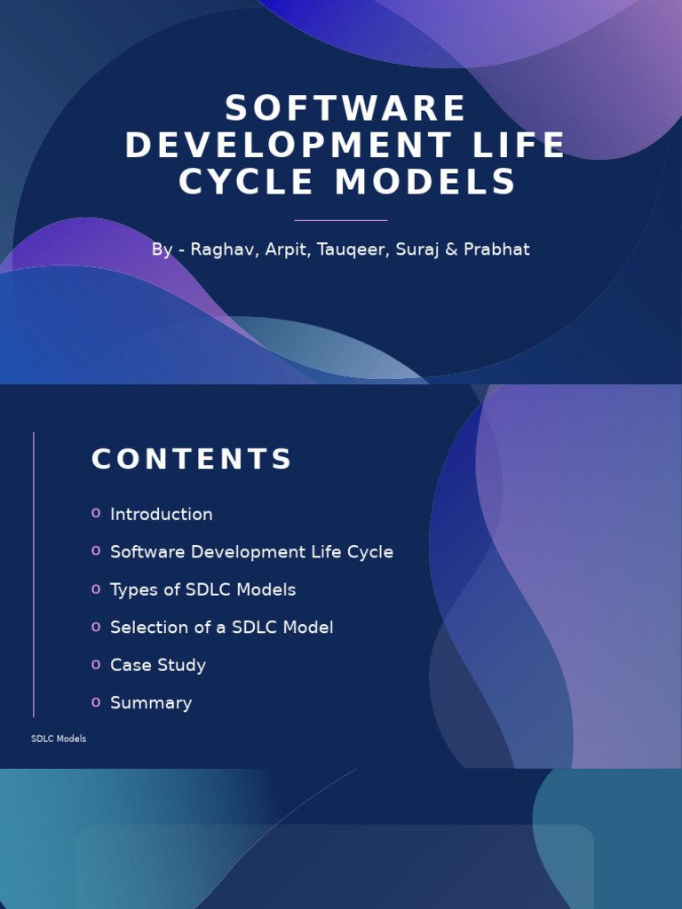 Software Development Life Cycle Models | PDF | Software Development Process | Systems Engineering