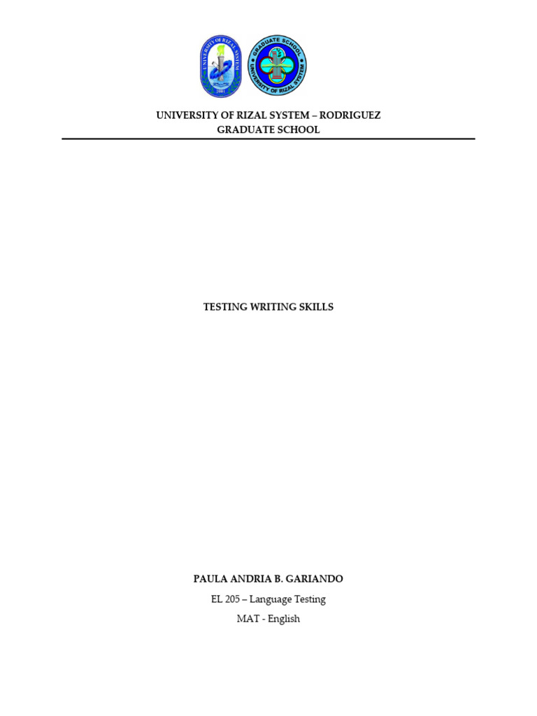 Topic 13 Testing Writing Skills Pdf Vocabulary Critical Thinking