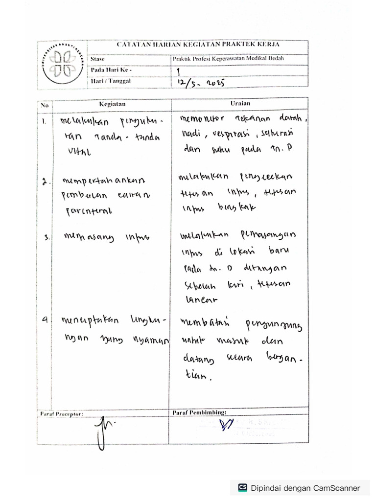 Logbook Minggu Ke-1 Stase KDP Ervina | PDF