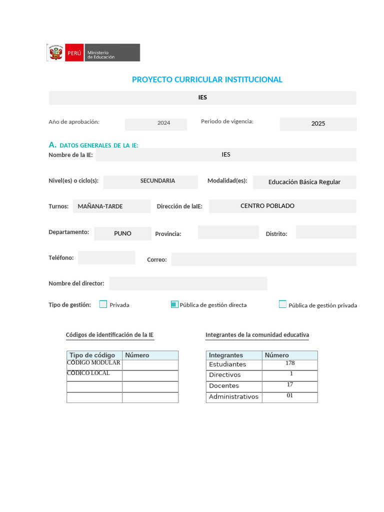 Formato Pci 2024 | PDF | Aprendizaje | Pensamiento