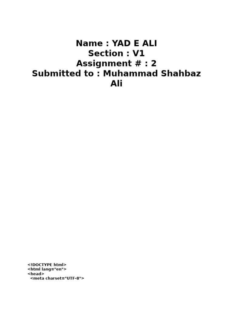 Name YAD E ALI | PDF