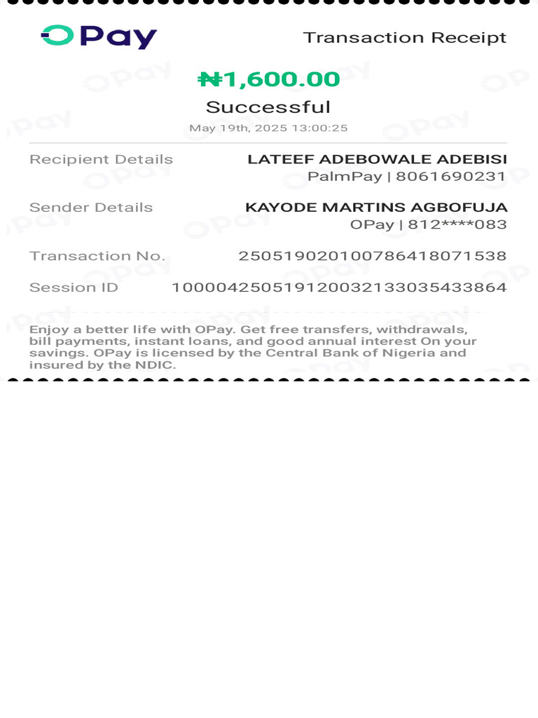 Transaction Receipt-250519020100786418071538 | PDF