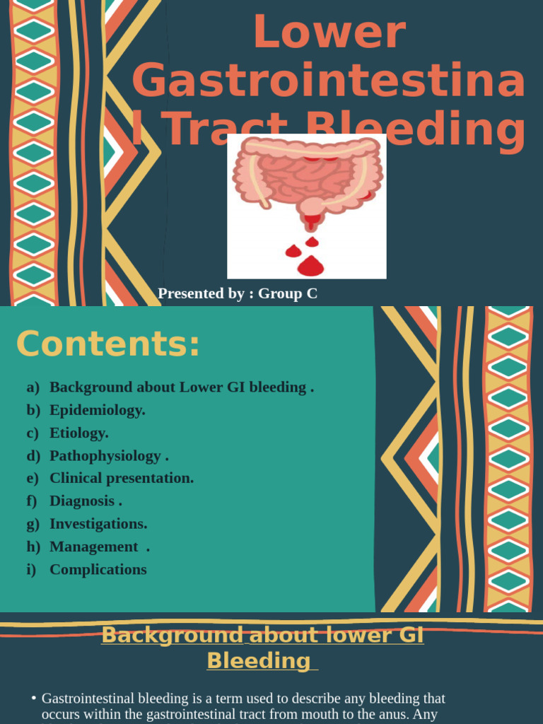 Lower Gastrointestinal Tract Bleeding | PDF | Gastroenterology | Human ...