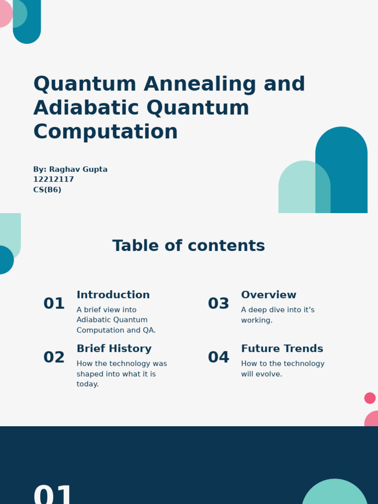 Quantum Annealing & Adiabatic Quantum Computing | PDF | Quantum Computing | Mathematical ...
