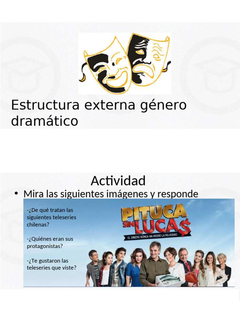 ESTRUCTURA OBRA INTERNA GENERO DRAMATICO CLASE 2 | PDF | Teatro