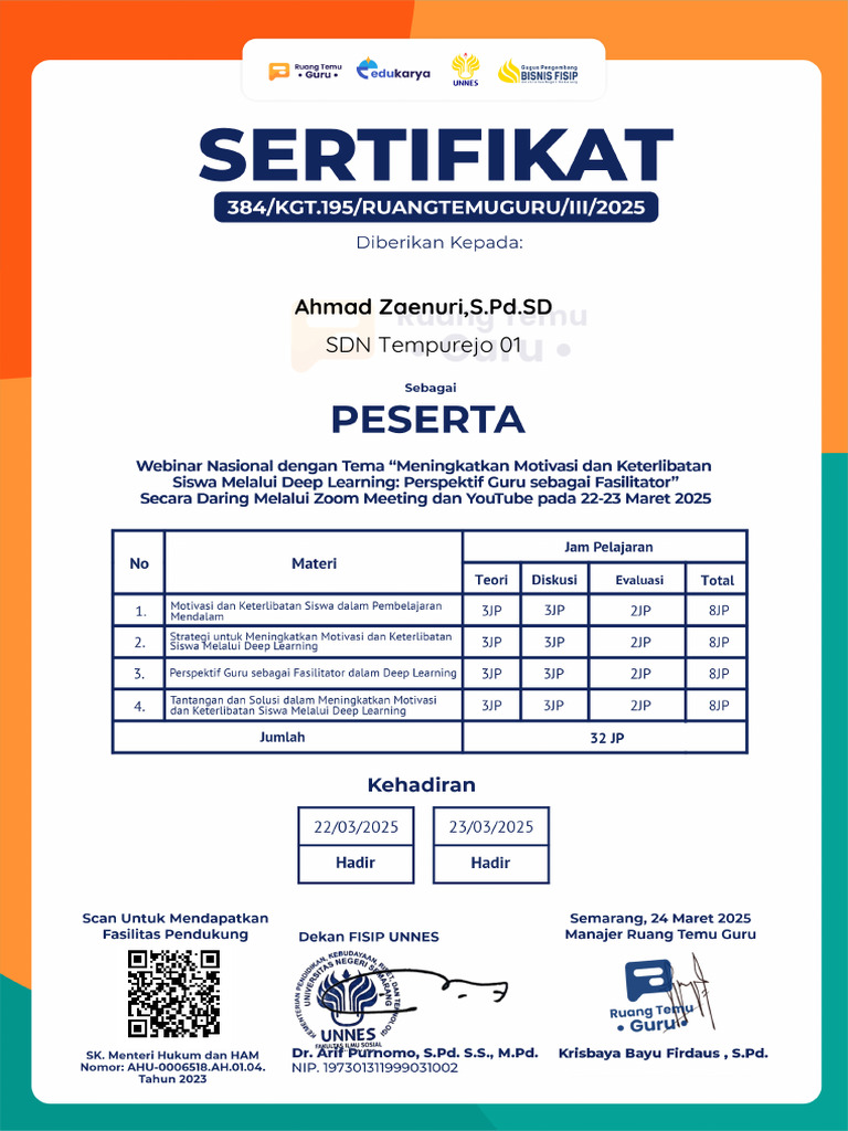 Ruang Temu Guru - 2025 03 26 | PDF