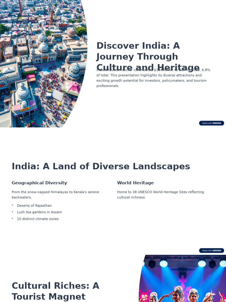 Discover India A Journey Through Culture and Heritage | PDF | Tourism ...