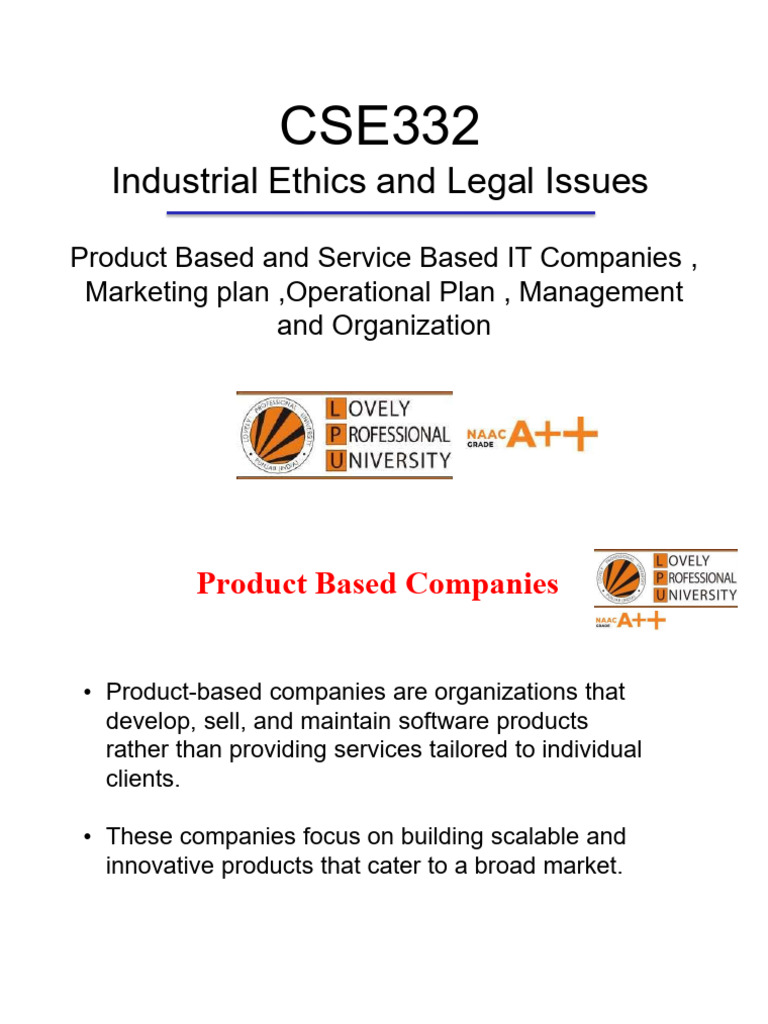 CSE332 Lecture 16 LPU Official | PDF | Marketing | Subscription Business Model