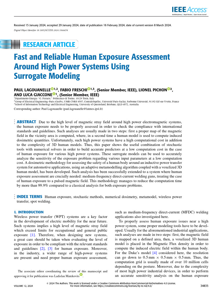2024 Human Exposure Assessment Around High Power Systems | PDF ...