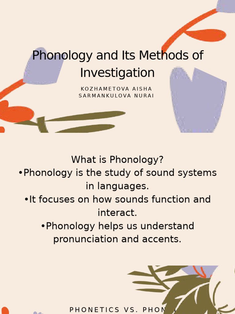 Understanding Phonology and Its Methods | PDF
