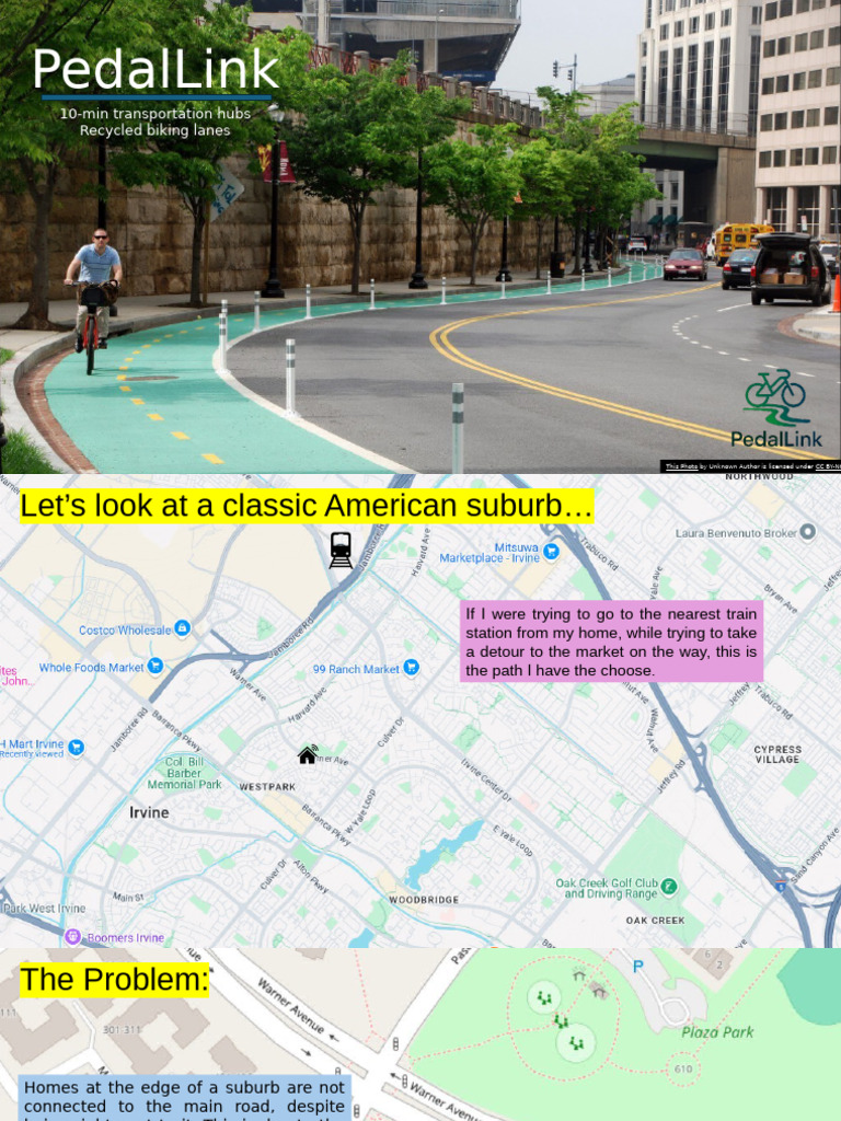 PedalLink - A Presentation | PDF | Suburb | Cycling Infrastructure