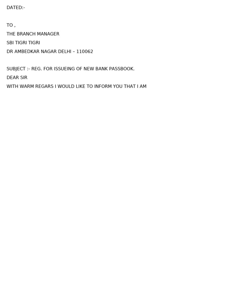 Sbi Application | PDF