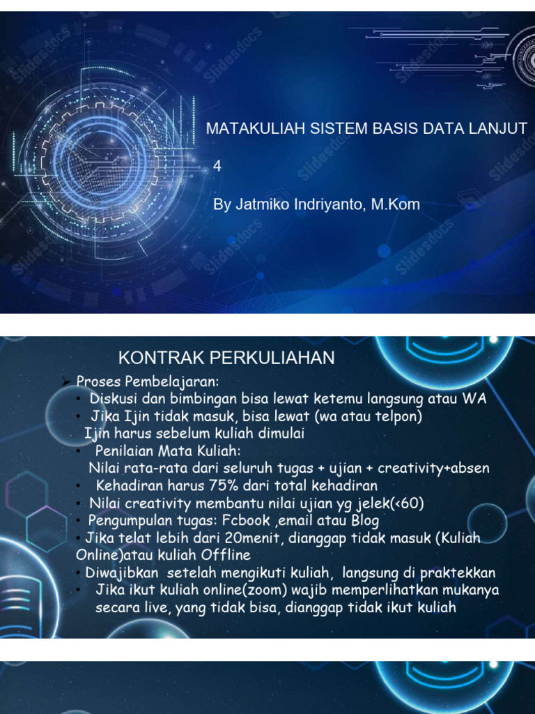 BasisDataLanjut 4 Jatmiko | PDF