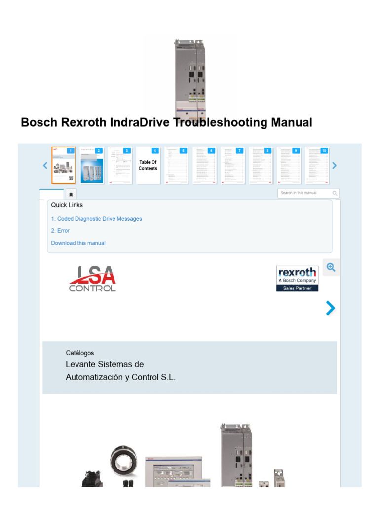 BOSCH REXROTH INDRADRIVE TROUBLESHOOTING MANUAL PDF Download - ManualsLib | PDF | Computing ...