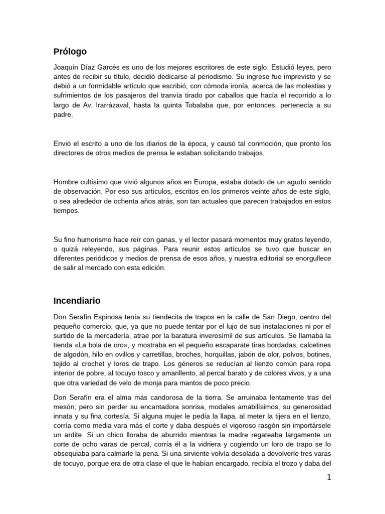 Incendiario | PDF