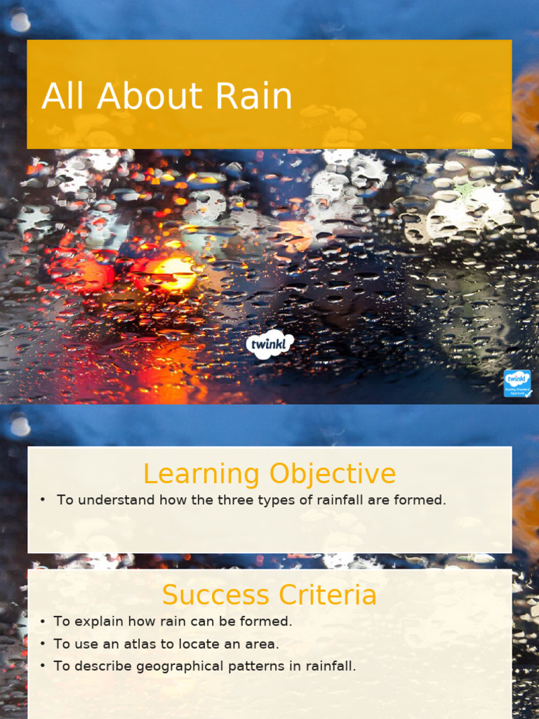 Understanding Rain Formation Types | PDF | Rain | Precipitation