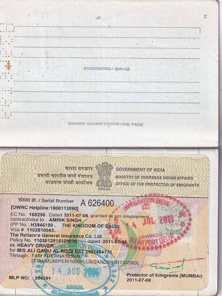 India Visa | PDF