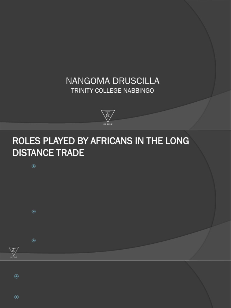 African Roles in Long-Distance Trade | PDF