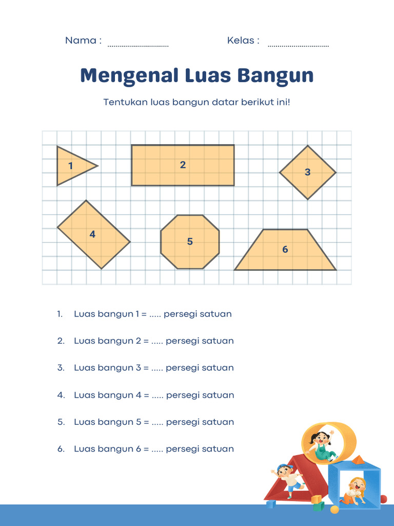 LKPD Luas Bangun datar persegi satuan | PDF