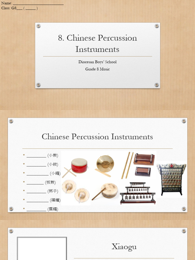 Chinese Percussion Instruments | PDF