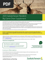 2024-25 Saskatchewan Hunting Zones Map | PDF | Saskatchewan | Geography