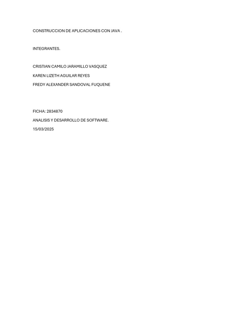 Construccion de Aplicaciones Con Java | PDF