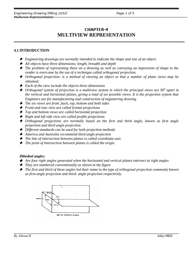 Chapter 04 Multiview Representation | PDF | Mathematical Concepts | Elementary Geometry