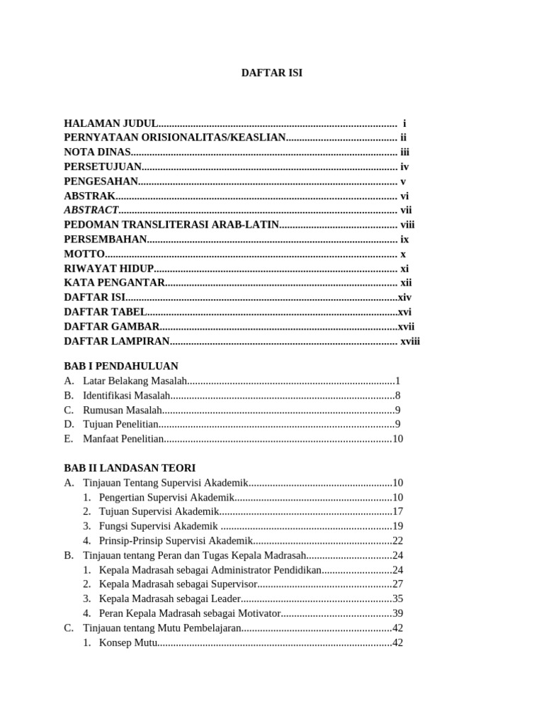 Daftar Isi | PDF