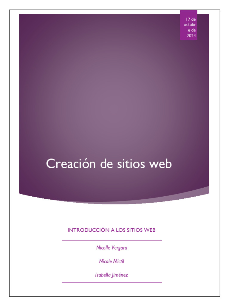 Creación y Estructura de Sitios Web | PDF | HTML | Sitios web