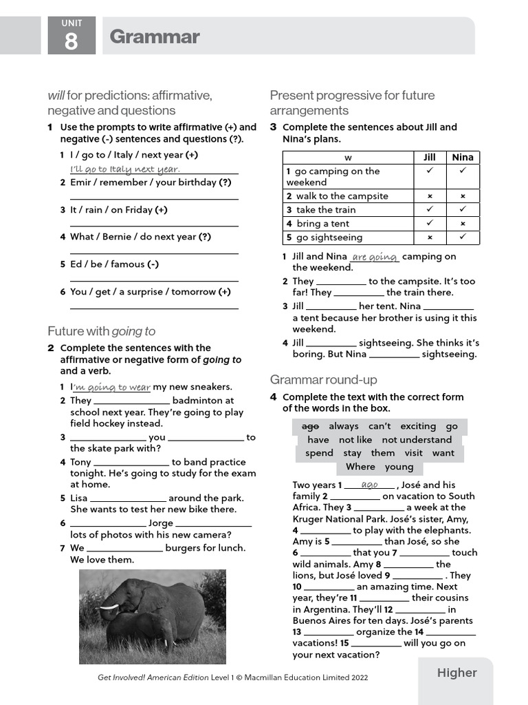 Grammar Higher U8 | PDF