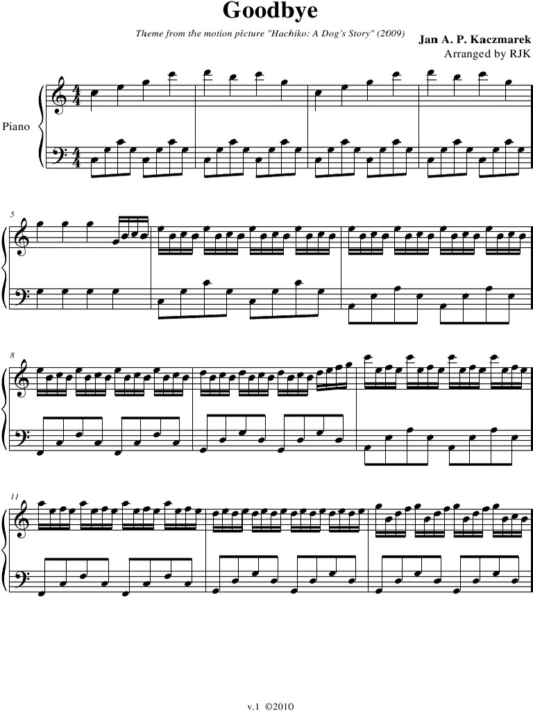 Hachiko - Goodbye | PDF