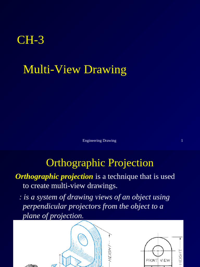 CH-3-Multi-View Drawing | PDF | Geometry | Euclidean Geometry