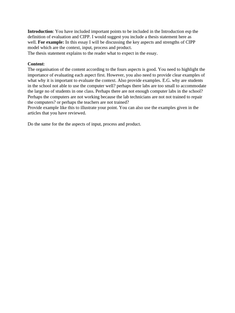 CIPP Model Evaluation: Key Aspects Explained | PDF