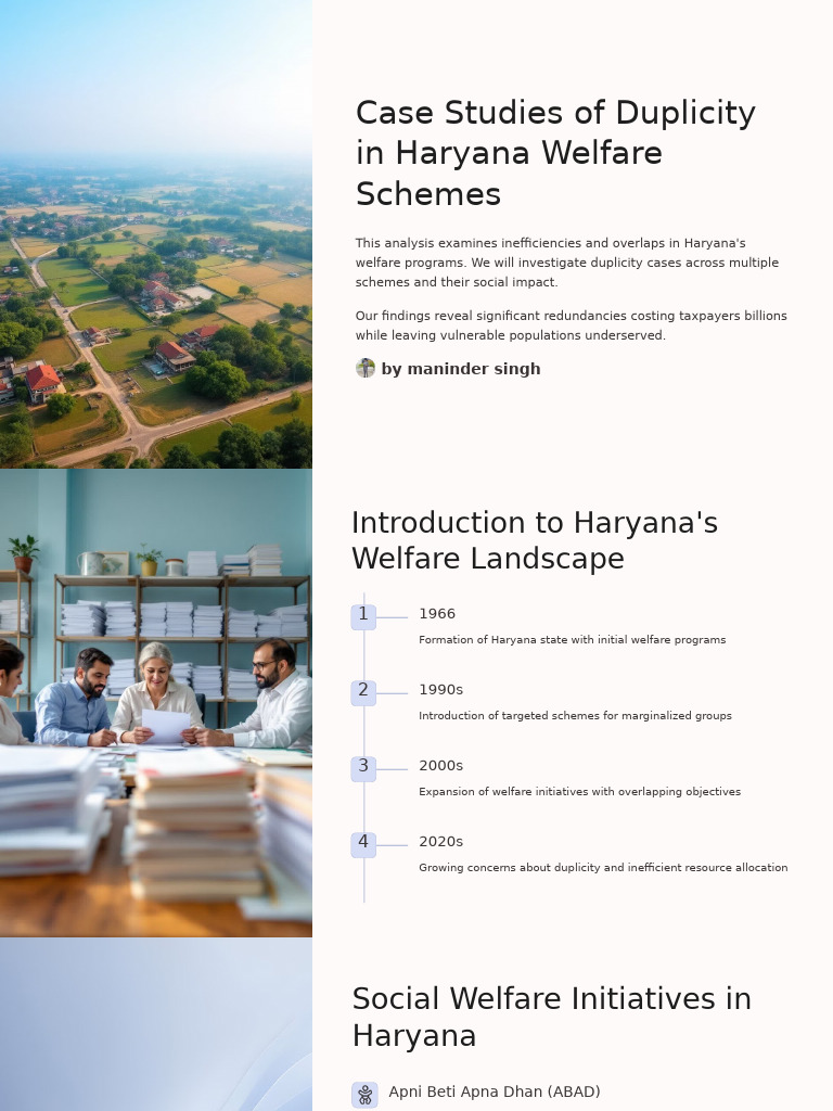 Case Studies of Duplicity in Haryana Welfare Schemes | PDF | Pension | Audit
