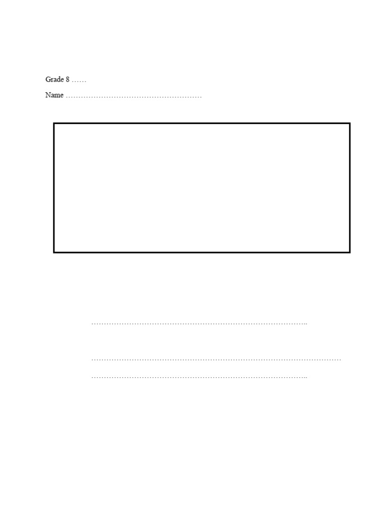 Entrepreneurship Task for Grade 8 Students | PDF | Namibia | Business