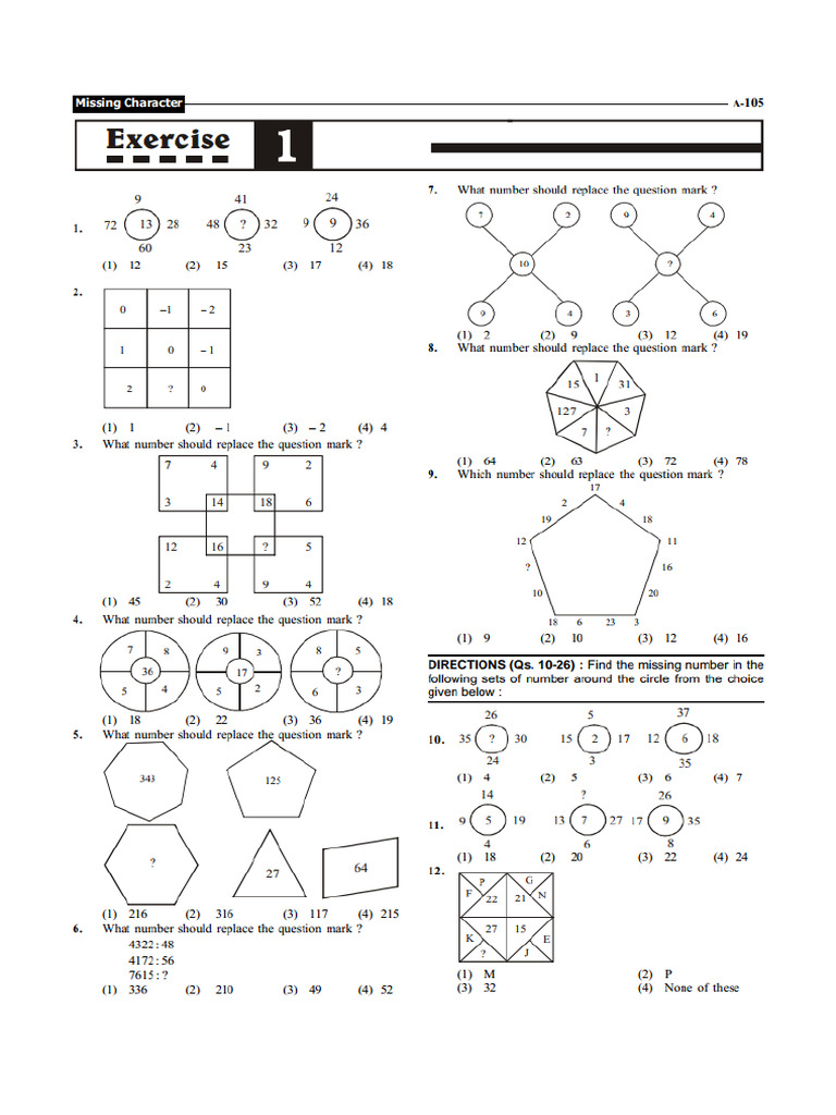 5-10 Missing Numbers | PDF
