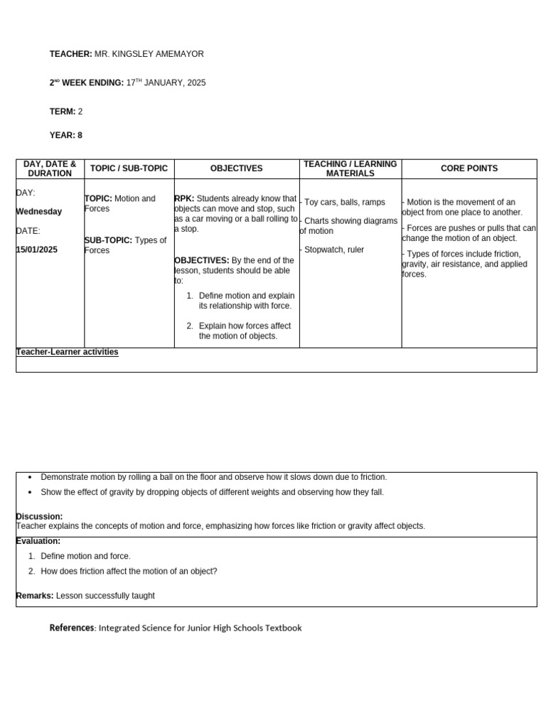 Lesson 2.sci.b8.wk2.t2.25 | PDF
