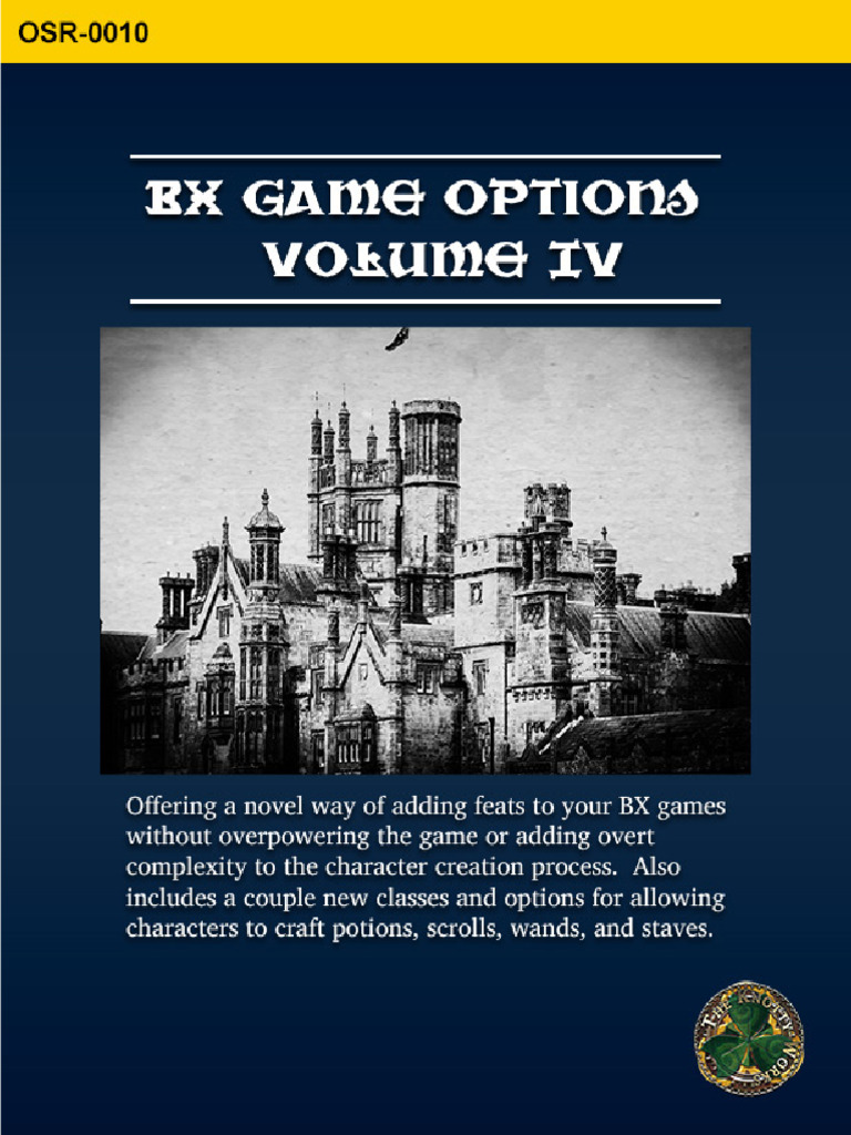 BX Game Options: Feats and Classes | PDF | Role Playing Games