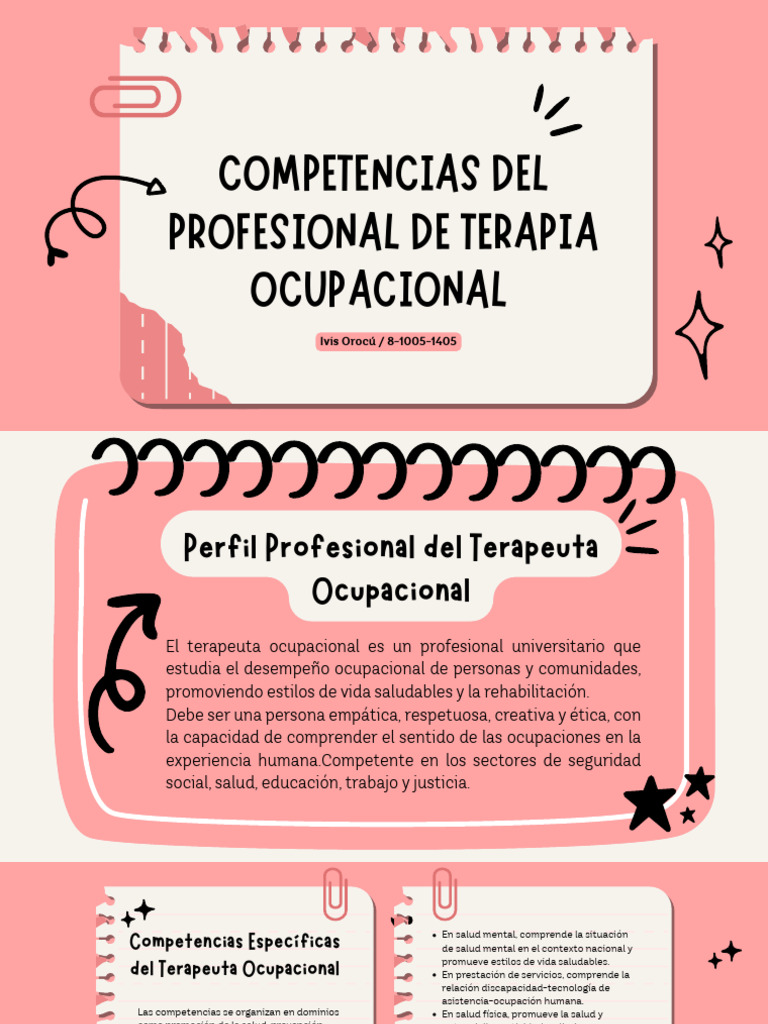 Competencias Del Profesional de Terapia Ocupacional | PDF | Terapia ocupacional | Salud mental