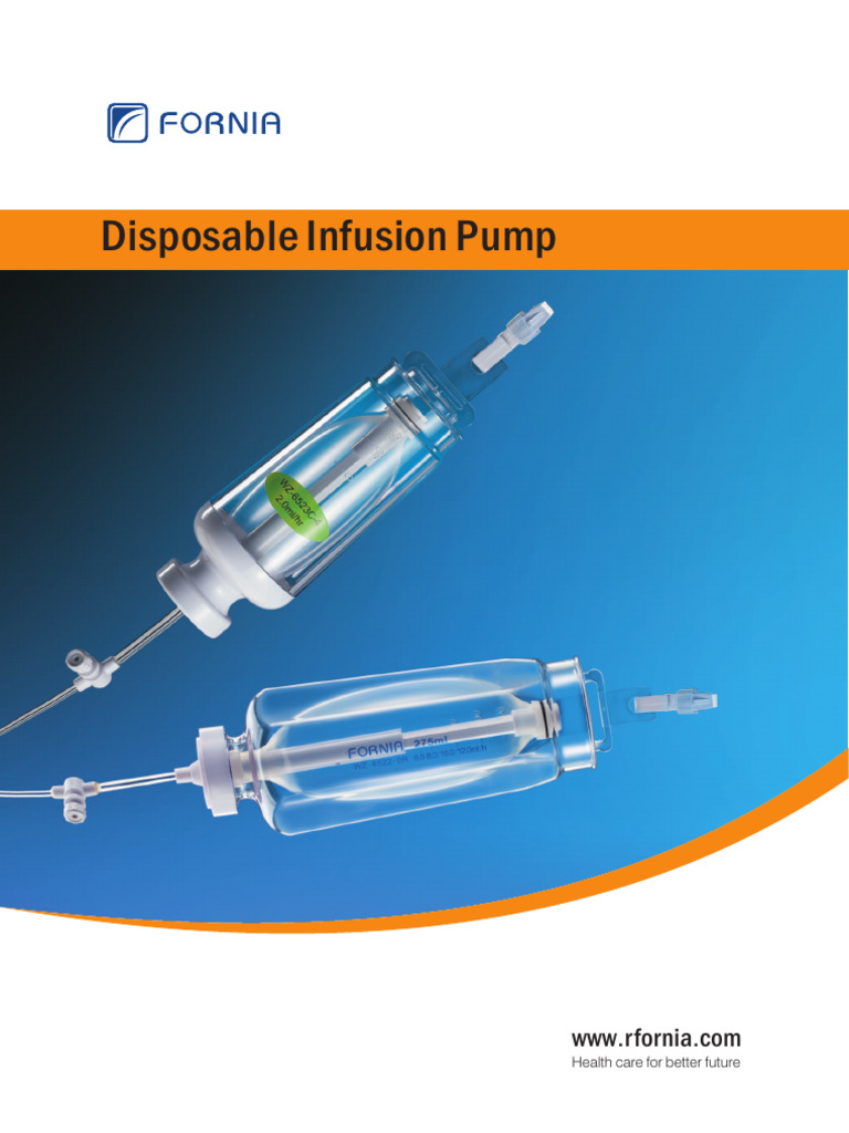 Catalogue-Disposable Infusion Pump PDF | PDF | Intravenous Therapy | Flow Measurement