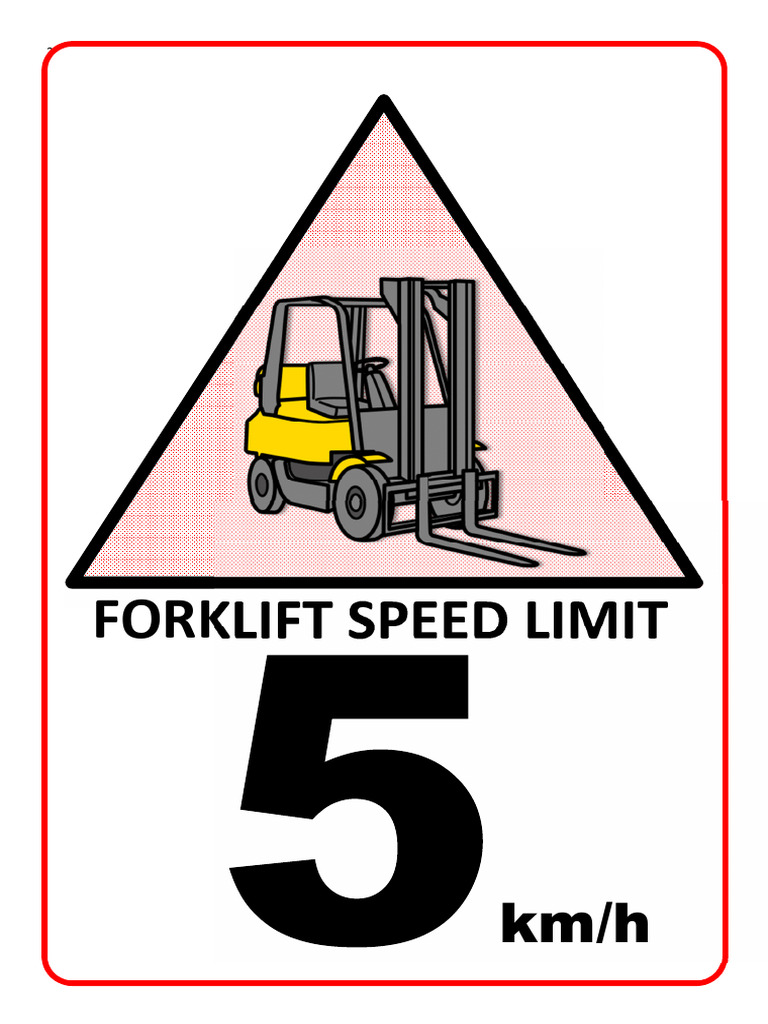 Forklift Speed Limit Signage | PDF