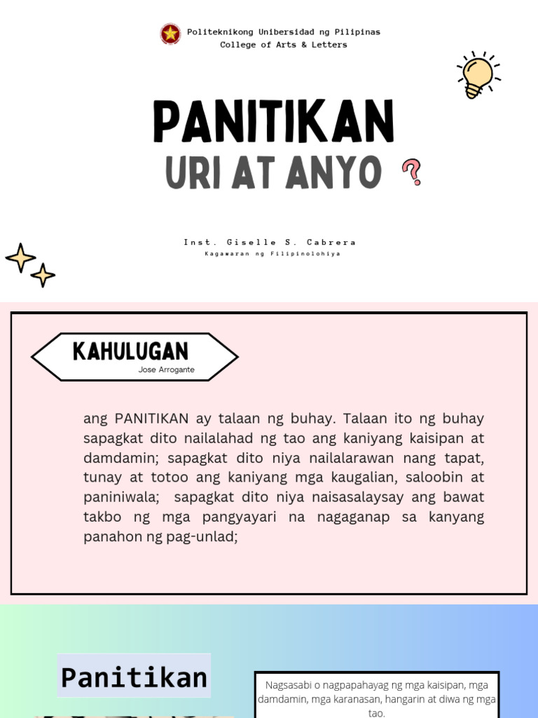 GEED 035 - Uri at Anyo NG Panitikan | PDF
