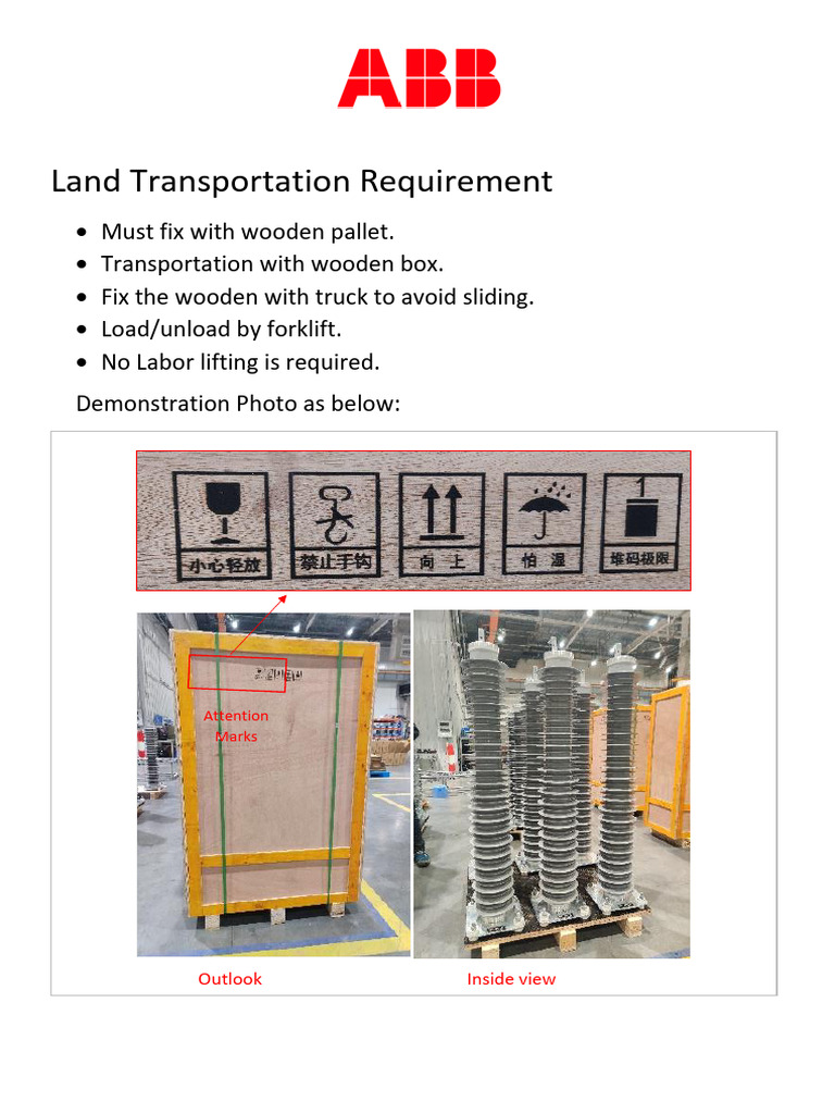 Wooden Pallet Transport Guidelines | PDF