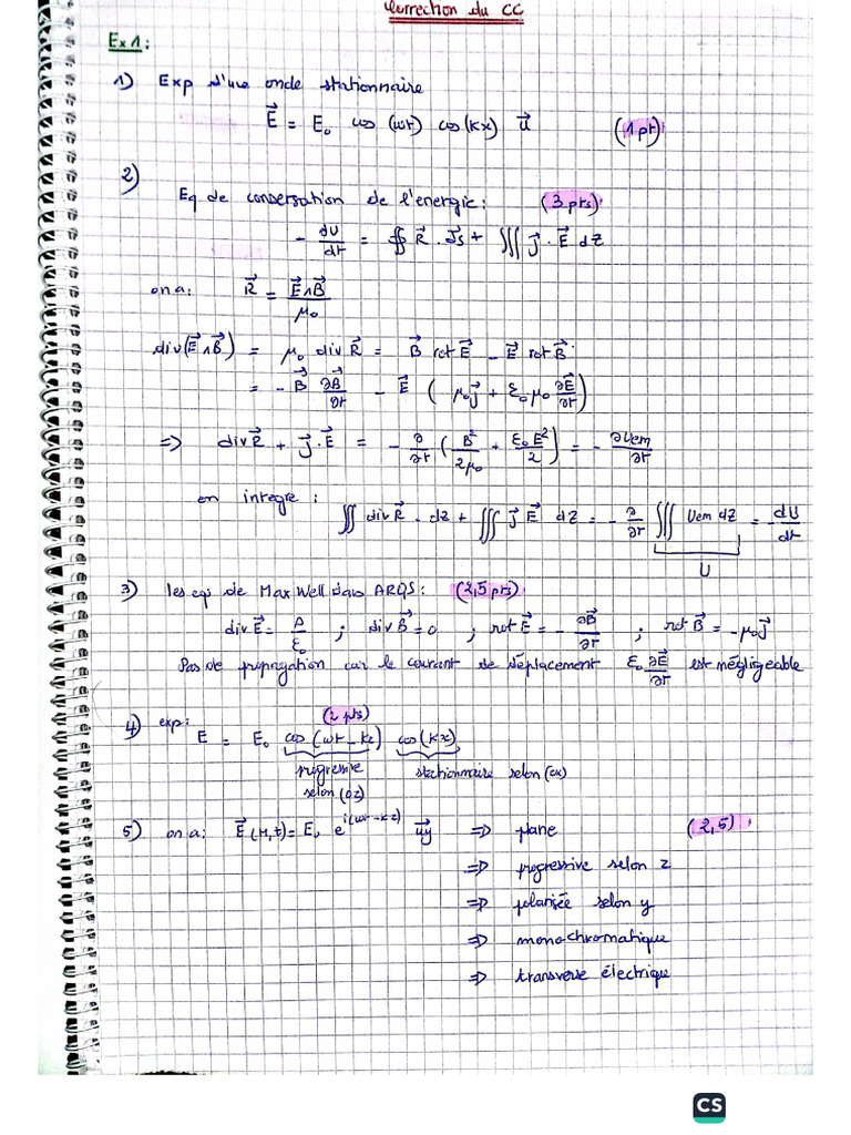 Correction du CC de physique | PDF