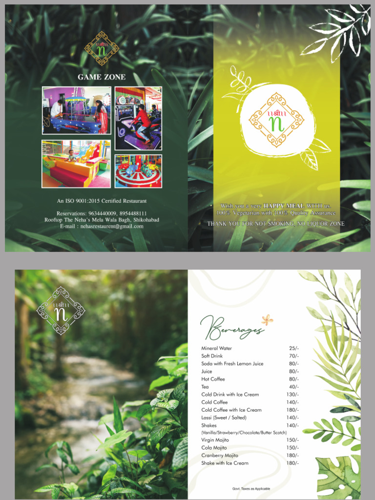 Nehas Menu | PDF