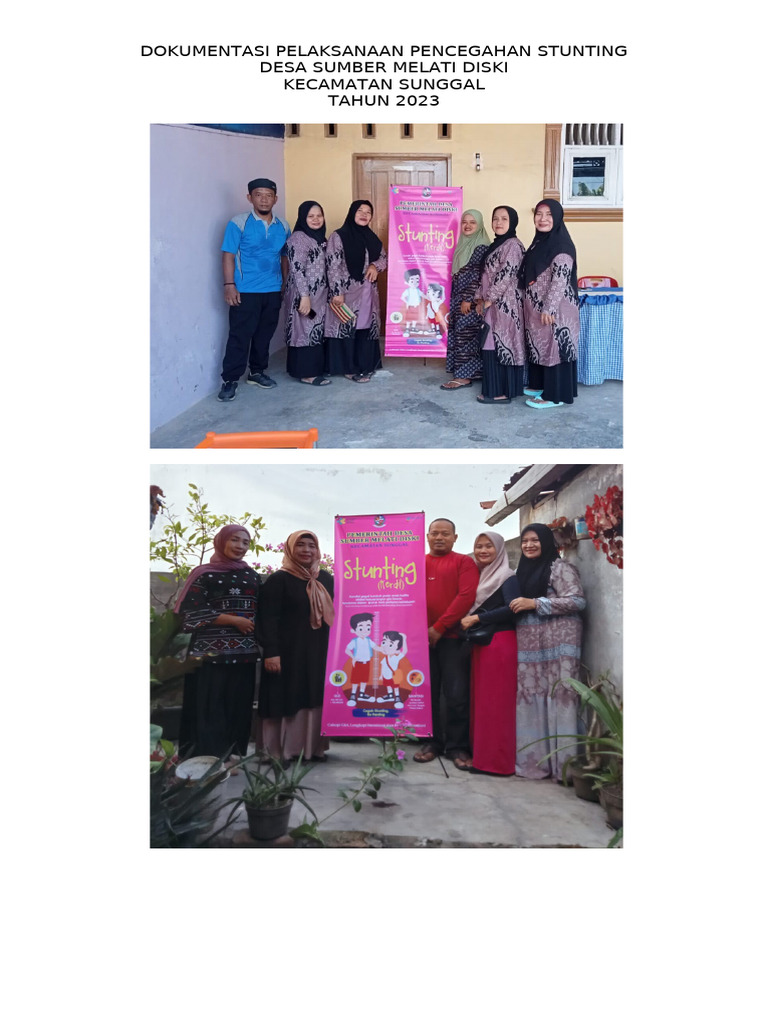 Dokumentasi Pelaksanaan Stunting | PDF